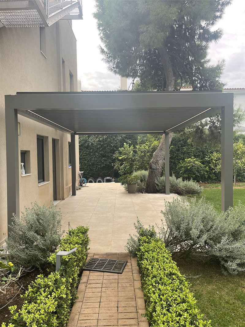 Βιοκλιματική Πέργκολα με LED & Vertitex II zip στην Βούλα ...