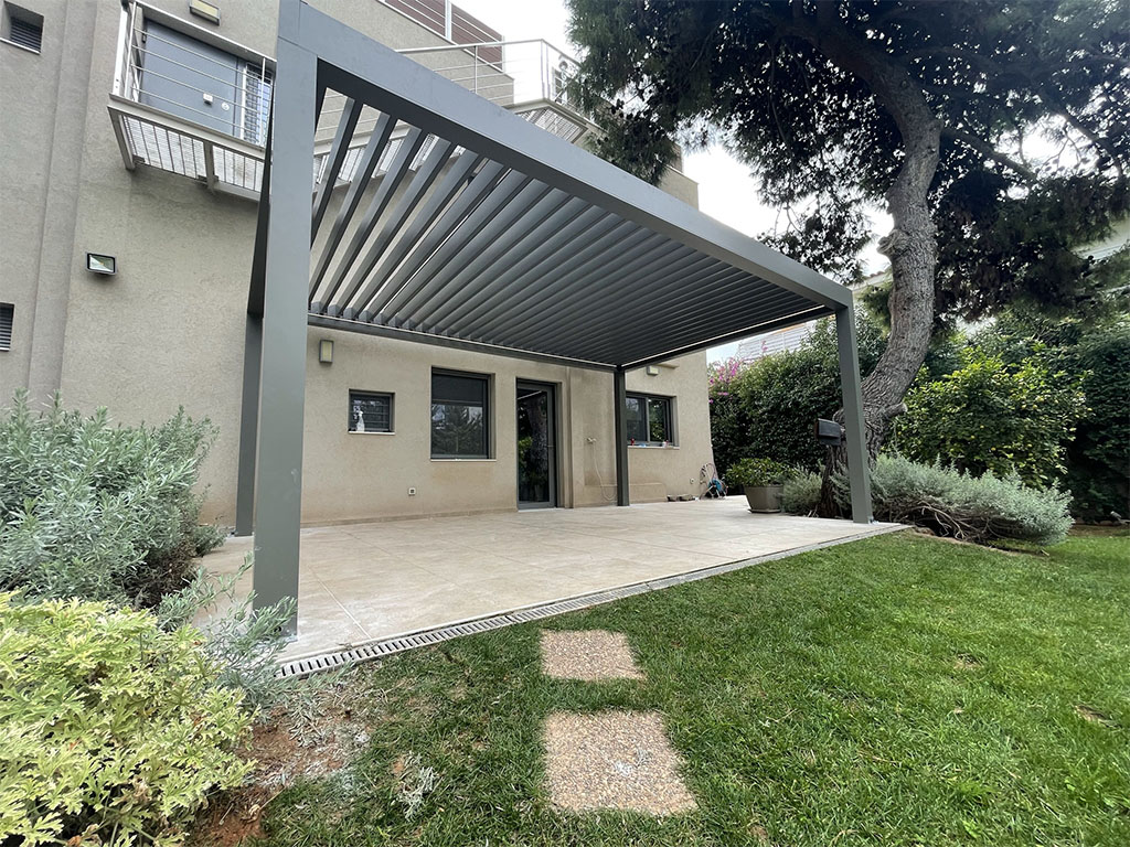 Βιοκλιματική Πέργκολα με LED & Vertitex II zip στην Βούλα ...
